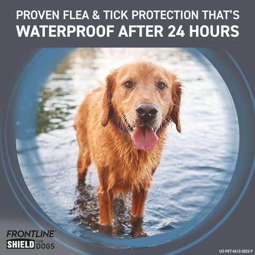 FRONTLINE Shield Flea & Tick Treatment for Small Dogs 11-20 lbs., Count of 3