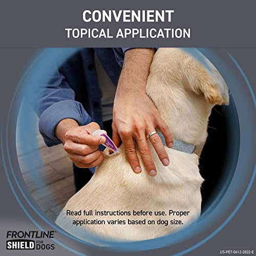 FRONTLINE Shield Flea & Tick Treatment for Small Dogs 11-20 lbs., Count of 3