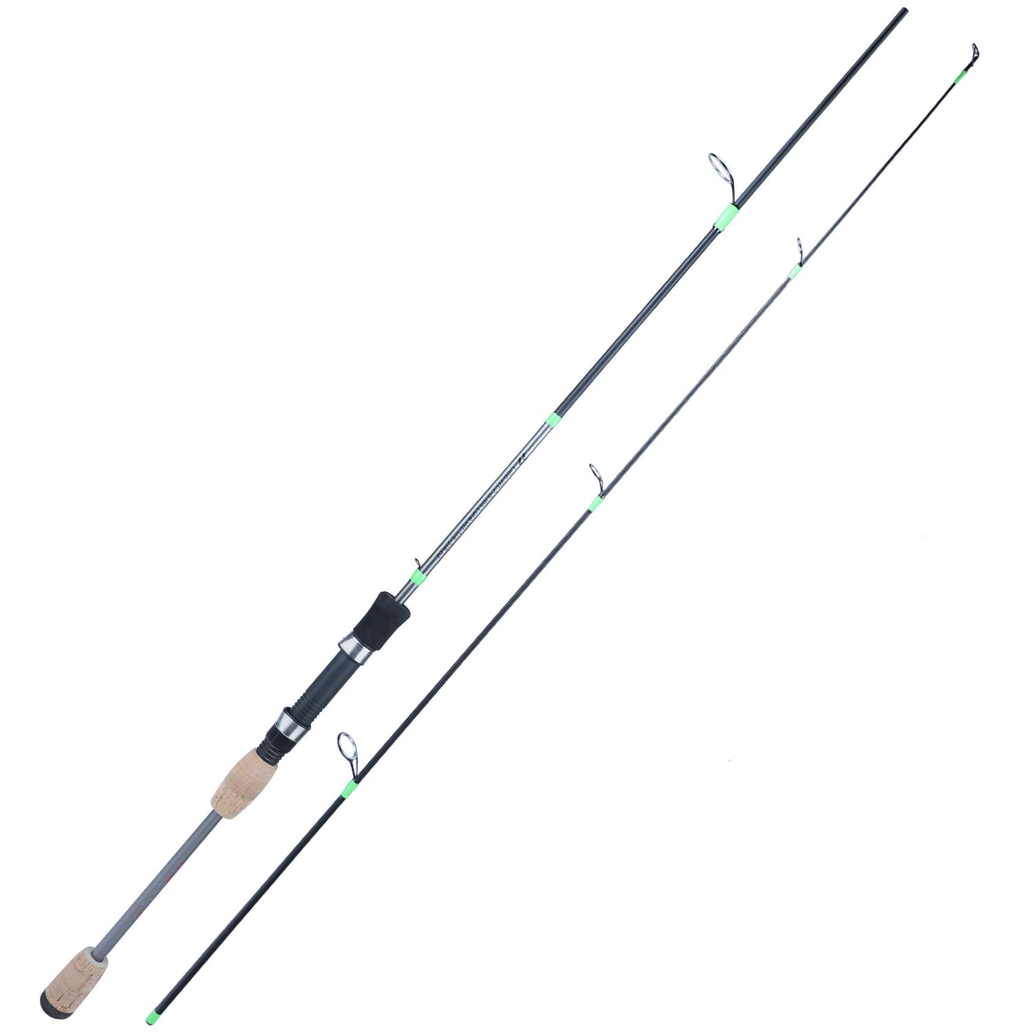 Sougayilang Resolute Fishing Rods, Spinning Rods & Casting Rods, Ultra-Sensitive Carbon Fishing Rod Blanks,Oxide Ring Stainless Steel Guides, Super Non-Slip Handle(Ultralight 2.1m/6.9ft Spinning Rod)