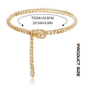 COSYDAYS Waist Chain Belts Gold Metal Belly Chain Belt Party Body Jewelry Accessories for Women