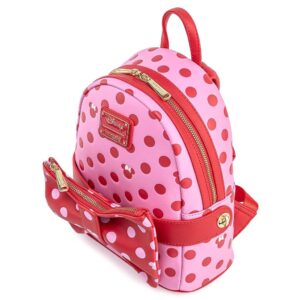 Loungefly Minnie Bow 2in1 Fanny Mini Backpack PinkRed