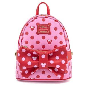 Loungefly Minnie Bow 2in1 Fanny Mini Backpack PinkRed