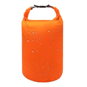 r2depot waterproof dry bag, 5l/10l/20l/40l/70l dry storage bag for kayaking, gym, hiking, swimming (orange, 20l)