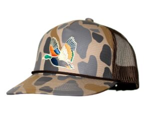 retro camo duck cap