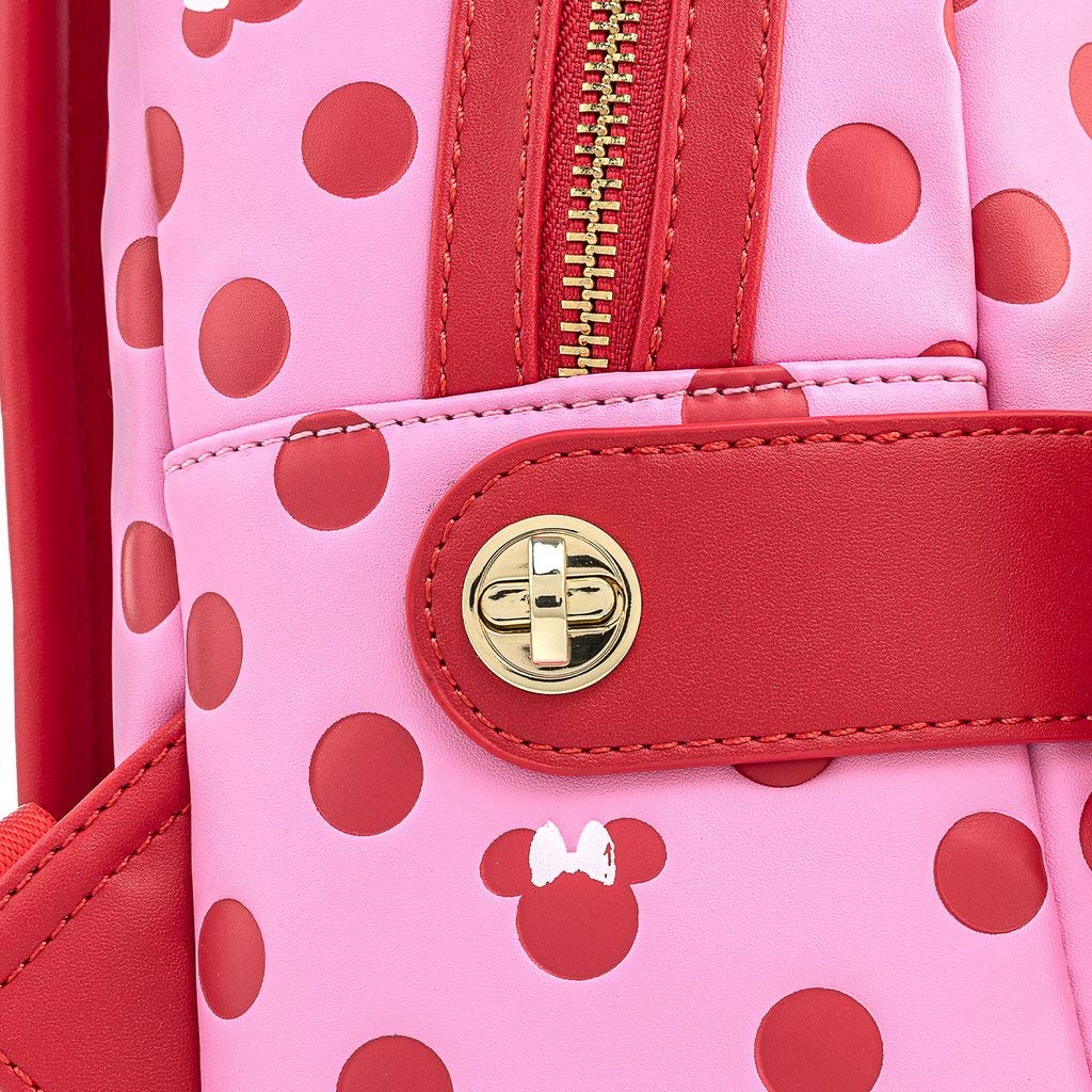 Loungefly Minnie Bow 2in1 Fanny Mini Backpack PinkRed