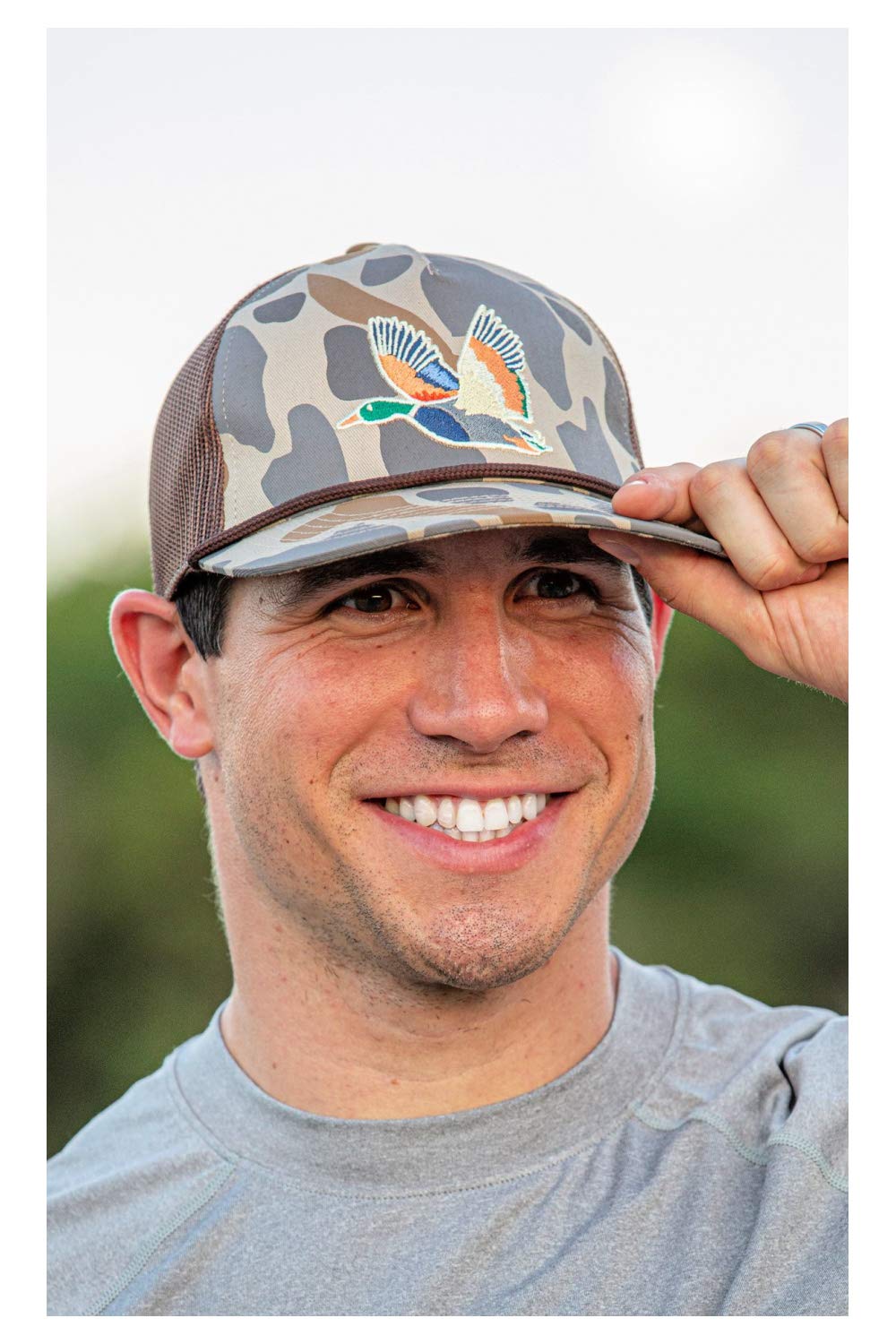 Retro Camo Duck Cap