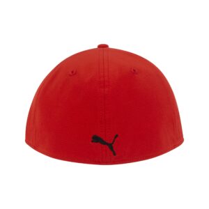 PUMA Evercat Dillon Stretch-Fit Cap, Firey Red/Black, L/XL