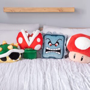 Club Mocchi- Mocchi- Nintendo Super Mario Plush - Piranha Plant Plushie - Collectible Squishy Plushies - 15 Inch, Red