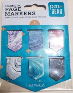 magnetic page markers