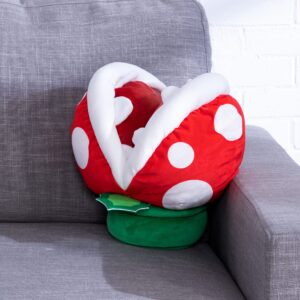 Club Mocchi- Mocchi- Nintendo Super Mario Plush - Piranha Plant Plushie - Collectible Squishy Plushies - 15 Inch, Red