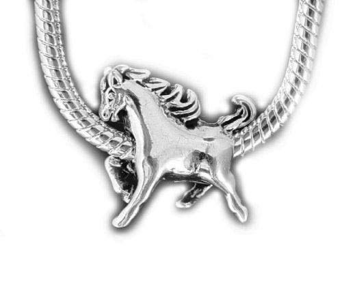 Bolenvi Mustang Horse Farm 925 Sterling Silver Charm Bead for Pandora & Similar Charm Bracelets or Necklaces