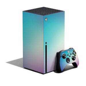 mightyskins skin compatible with xbox series x bundle - vivid fog | protective, durable, and unique vinyl decal wrap cover | easy to apply, remove, and change styles | made in the usa (mixbserxcmb-vivid fog)