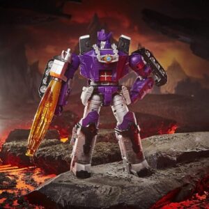 Transformers Toys Generations War for Cybertron: Kingdom Leader WFC-K28 Galvatron Action Figure - Kids Ages 8 and Up, 7.5-inch