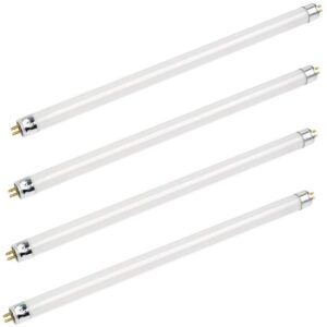 bluex bulbs 4 pack f14t5/850 14w 22 inch t5 fluorescent tube light bulb 5000k cool white mini bi-pin (g5) base straight tube light bulb