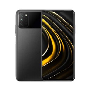 xiaomi poco m3 smartphone, 4 gb + 128 gb, 6.53 "fhd + ampio 1080p fhd + display 51 mp, tripla fotocamera, 6000mah batteria, doppi altoparlanti, jack per cuffie da 3.5 mm, nero (power black)