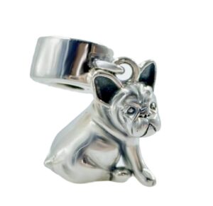 bolenvi french bulldog bull dog 925 sterling silver dangle pendant x charm bead for pandora & similar charm bracelets or necklaces