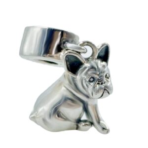 BOLENVI French Bulldog Bull Dog 925 Sterling Silver Dangle Pendant X Charm Bead For Pandora & Similar Charm Bracelets or Necklaces