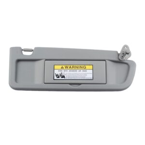 dasbecan clear gray right passenger side sun visor compatible with honda civic 2006-2011 replaces# 83230-sna-a01zc