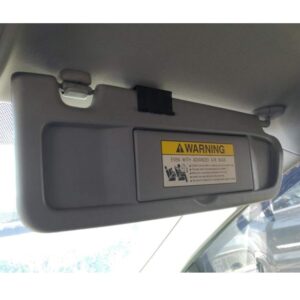 Dasbecan Clear Gray Right Passenger Side Sun Visor Compatible with Honda Civic 2006-2011 Replaces# 83230-SNA-A01ZC