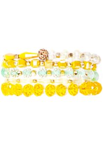 erimish gumdrop dream bracelet stack - fashion jewelry