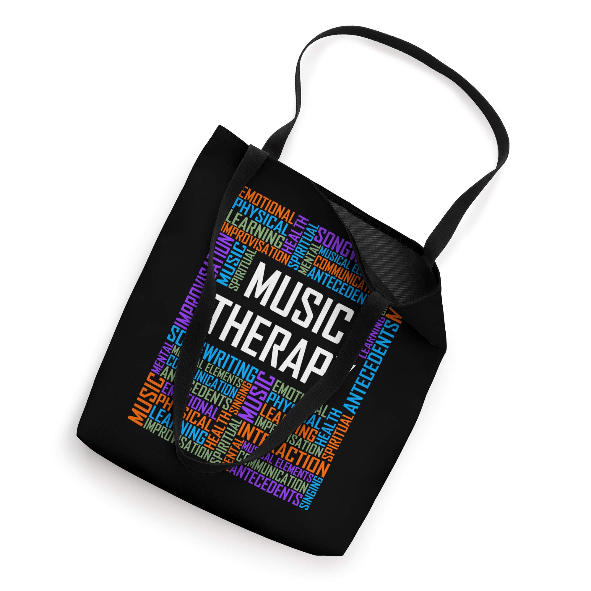 Music Therapy Words Gift Therapist Appreciation Graduation Tote Bag