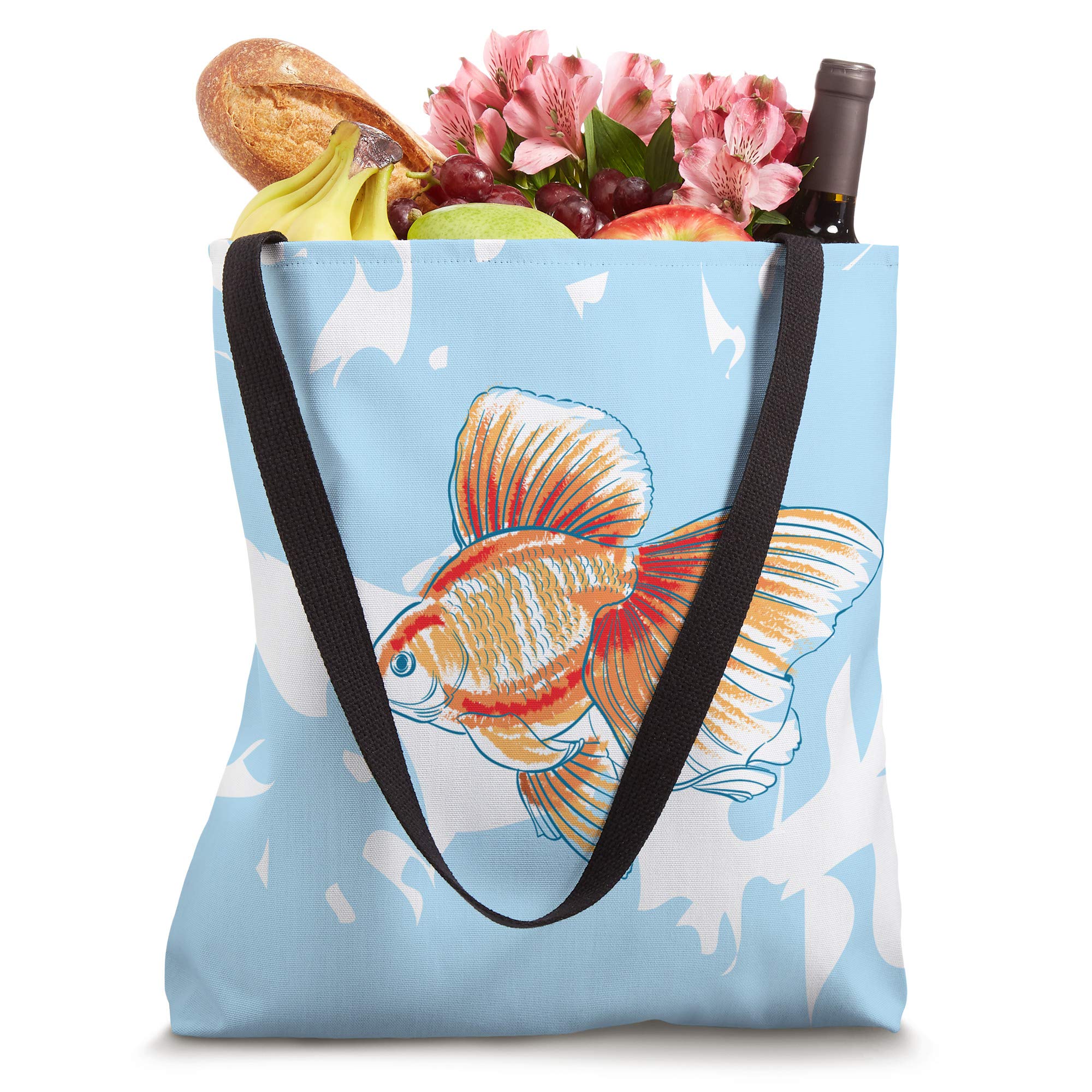 Goldfish Lover Gift Kids Boys Girls Cute Fish Goldfish Tote Bag