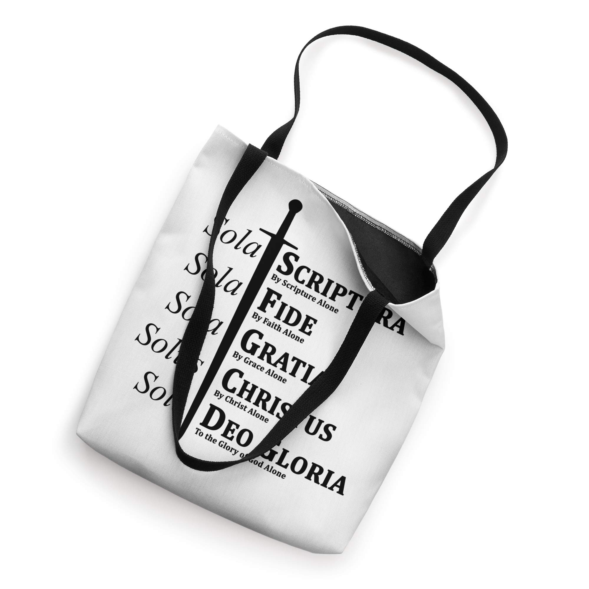 Five Solas Reformed Christian Tote Bag