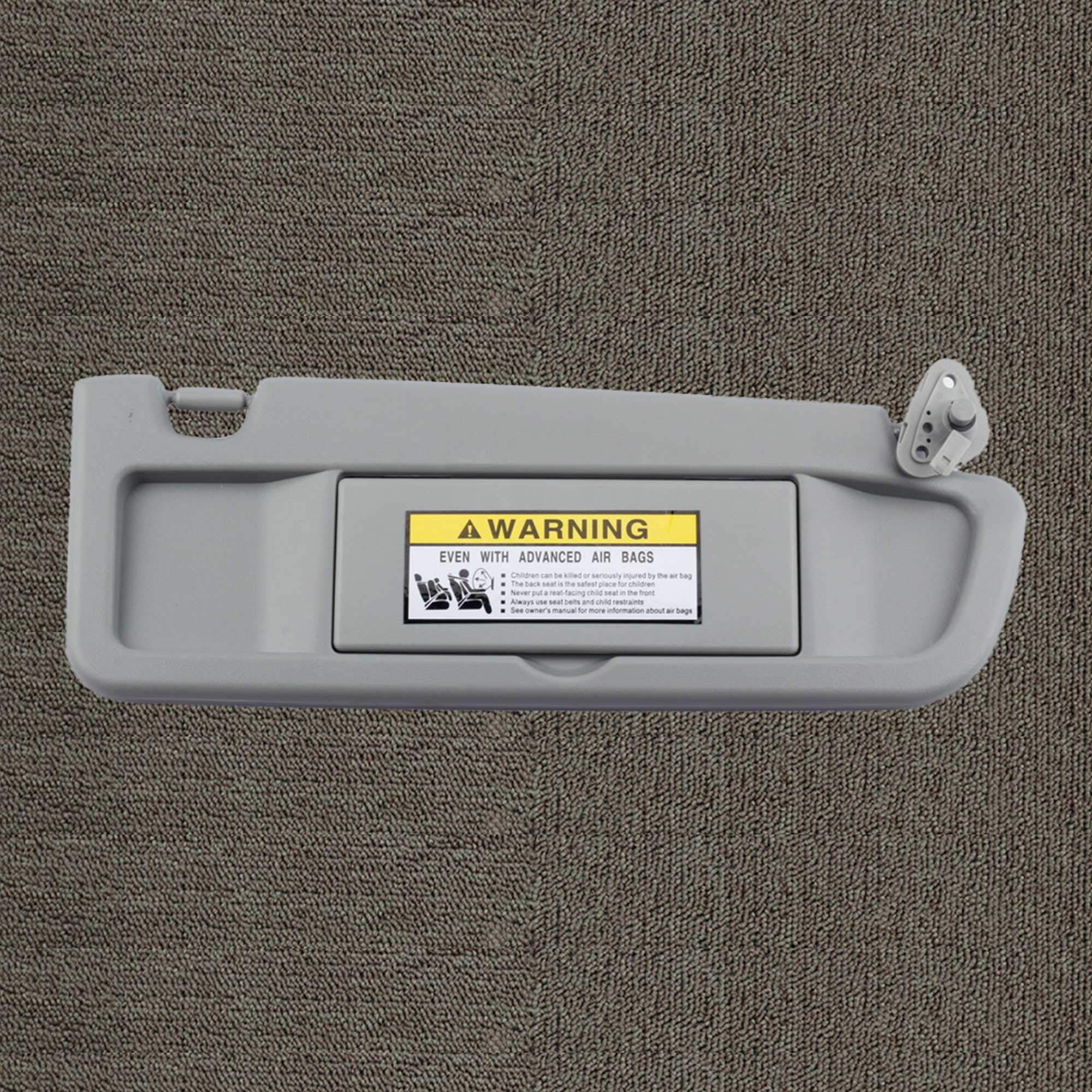 Dasbecan Clear Gray Right Passenger Side Sun Visor Compatible with Honda Civic 2006-2011 Replaces# 83230-SNA-A01ZC