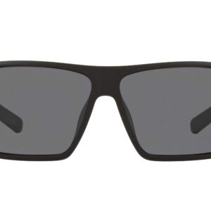 Native Eyewear Men's XD923 Wells XL Rectangular Sunglasses, Matte Black/Grey Polarized, 64 mm