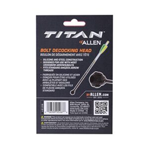 Allen Company Titan™ Crossbow Bolt De-Cocking Head, Standard Arrow Threads, Black