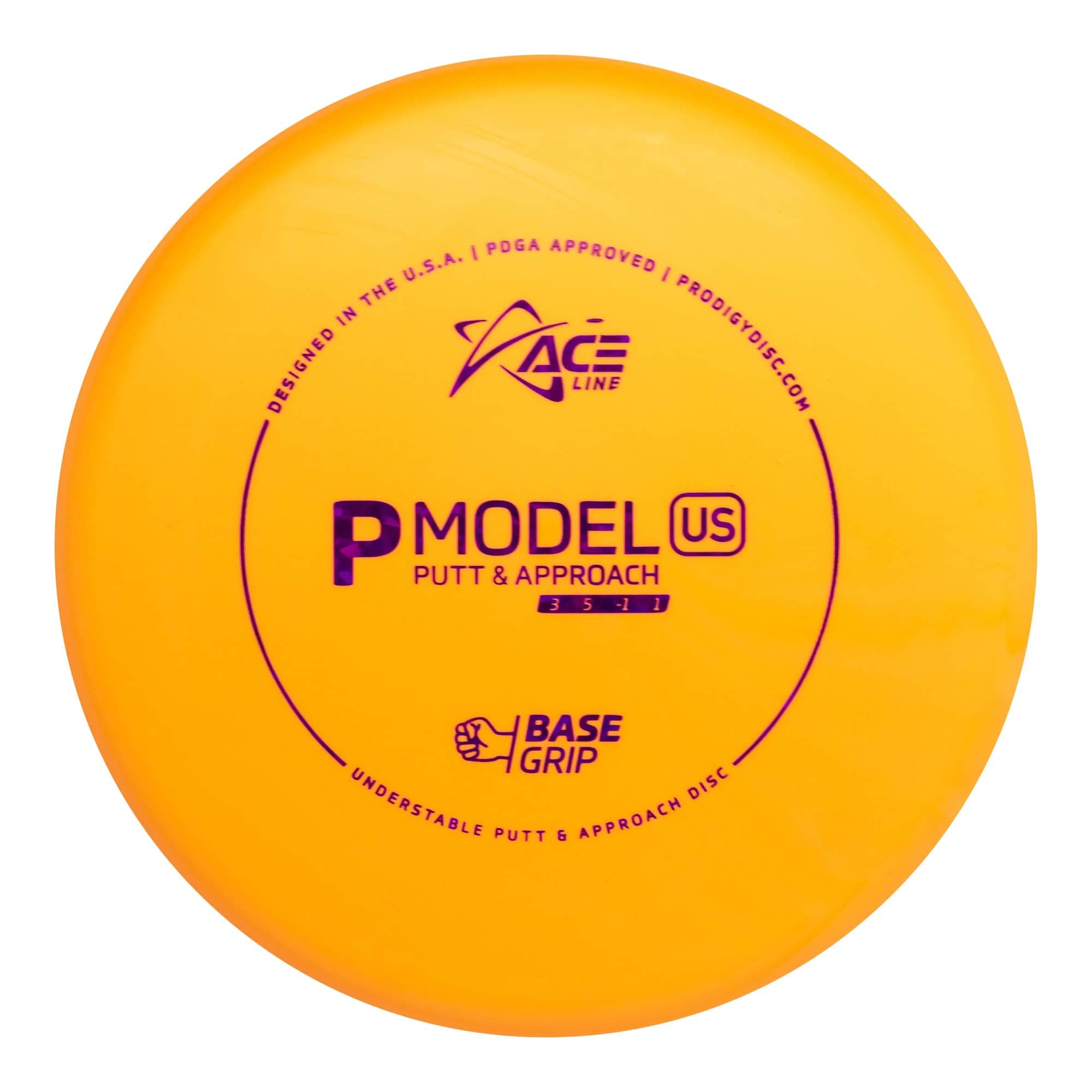 Prodigy Disc Ace Line Base Grip P Model US Putter Golf Disc [Colors May Vary] - 170-175g