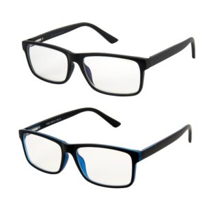 2 pack of blue light blocking glasses – anti-fatigue computer monitor gaming glasses prevent headaches gamer glasses