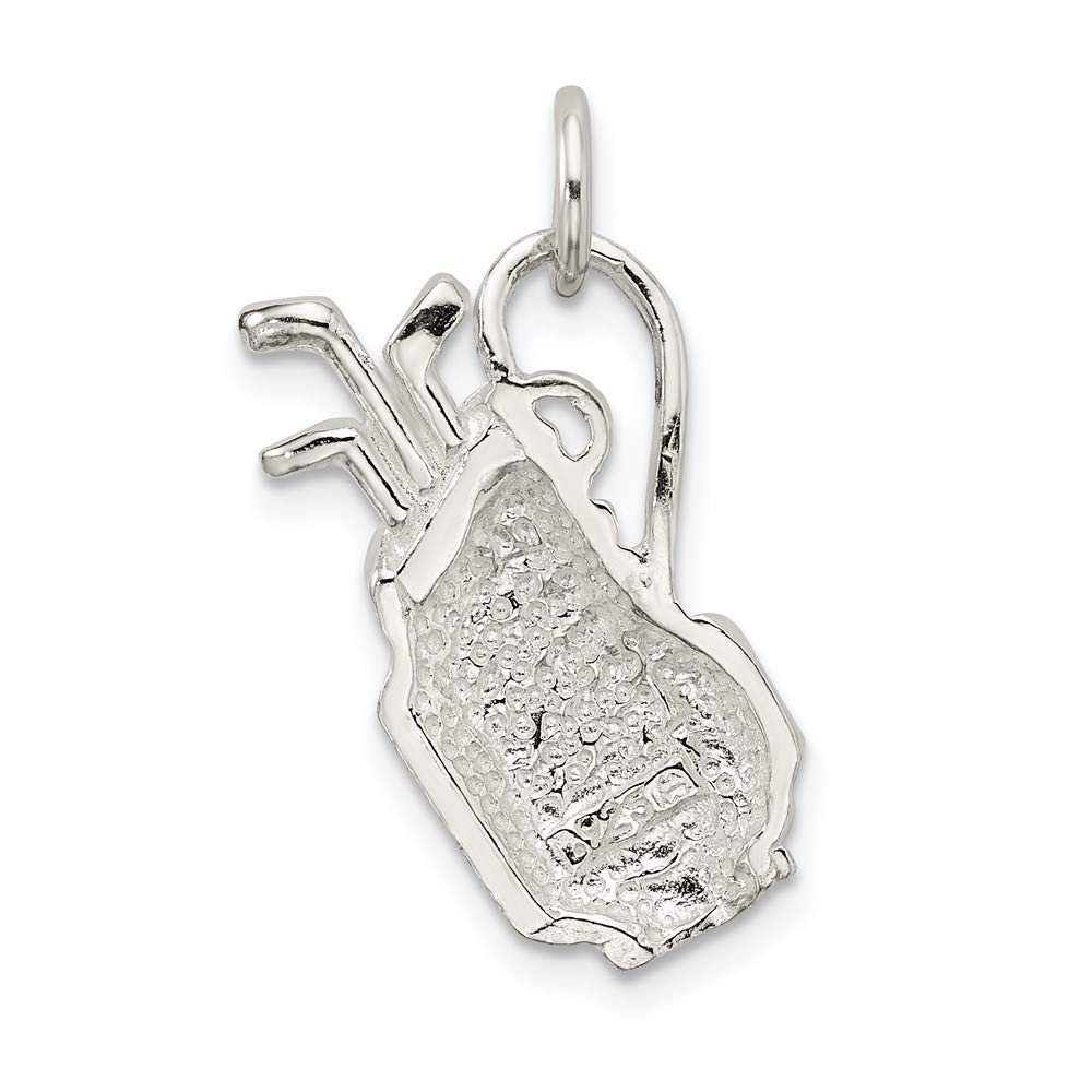 Sterling Silver Golf Bag Charm QQC749