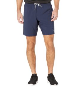 reebok mens workout ready woven shorts, vector navy, large