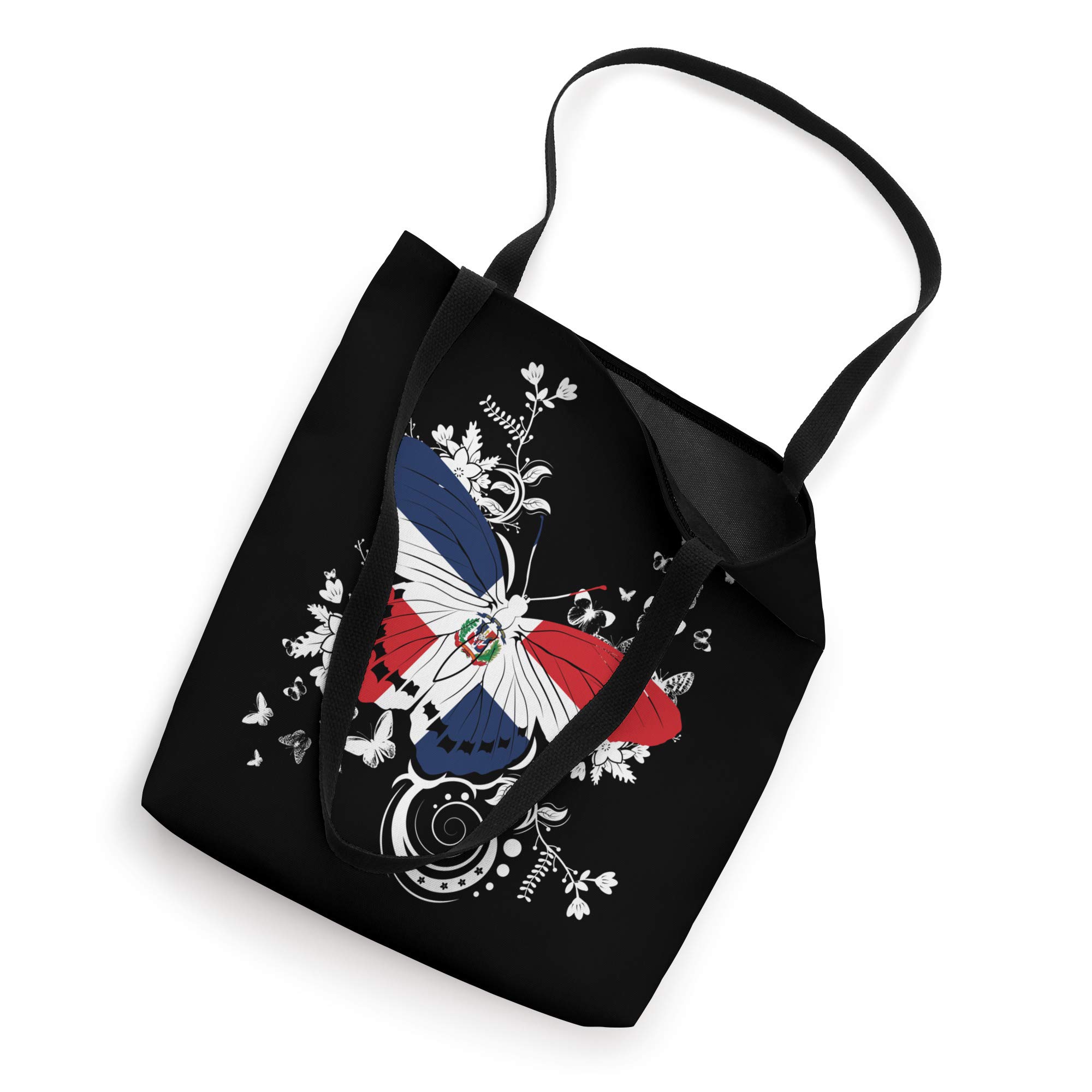 Dominican Republic Butterfly Flag Proud Dominicana Tote Bag