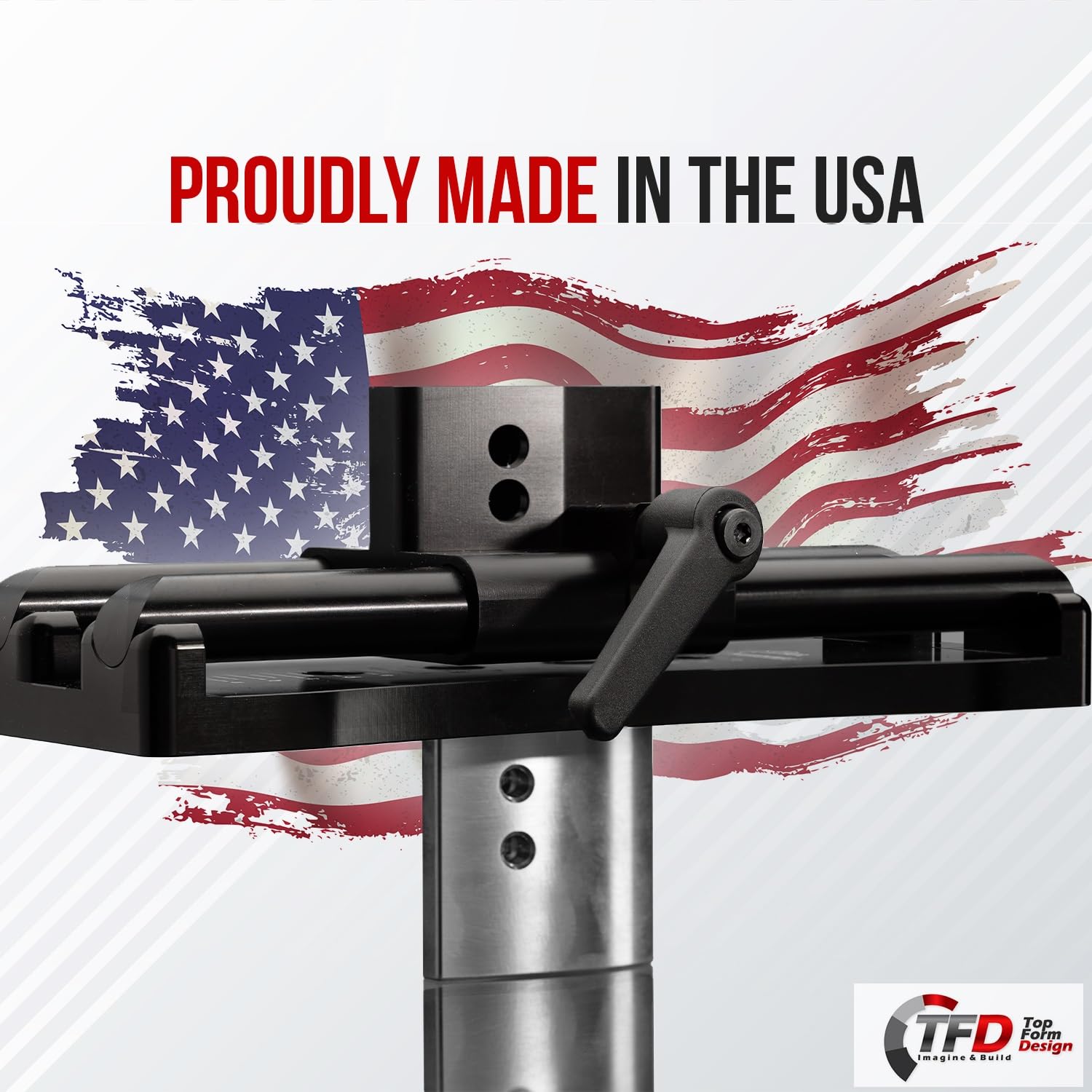 TFD Adjuster, Compatible with Peloton Bike & Bike+ (Original Gen 3 & Bike Plus), Made in USA - Handlebar Mod Adjusts Handle Bar Position for Any Rider | Black Design - Optimal Peloton Accessories