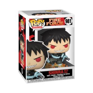 funko pop animation: fire force - shinra with fire, multicolor, standard, (56159)