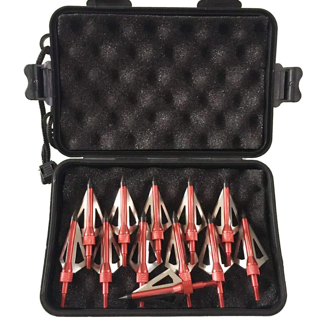 TIT-COYO 20 22 Inch Crossbow Bolts and Crossbow Broadheads Set Carbon Crossbow Arrows for Hunting and Outdoor Practice, 12pcs Red Arrows 12pcs Broadheads(24 Pack) (20)