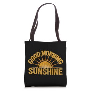 good morning sunshine 1970s vintage disco retro funk gift tote bag