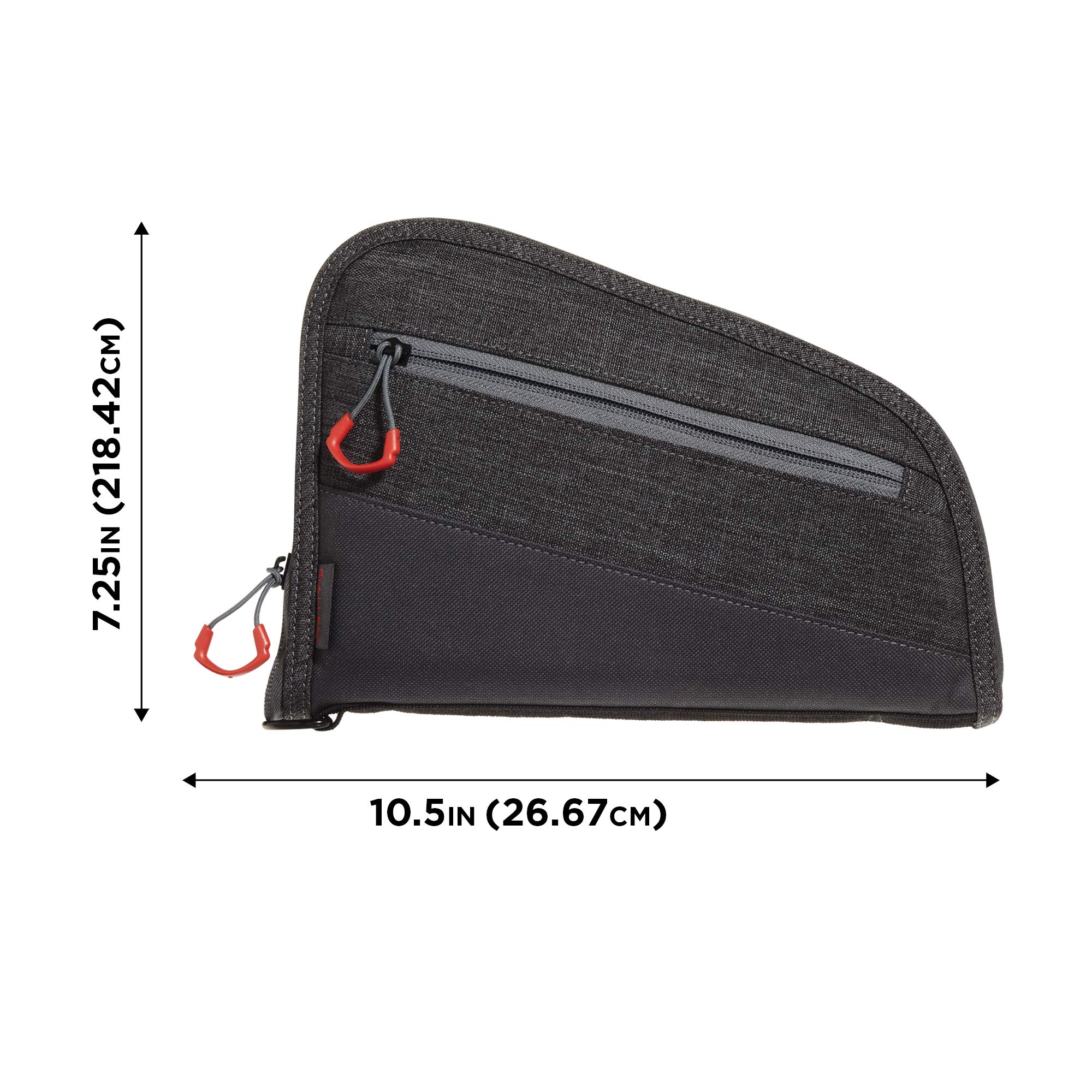 Allen Company 9" Auto-Fit 2.0 Handgun Case, Gray/Red