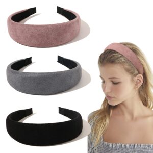 Ivyu Headbands for Women Head Bands - Fashion Womens Headband Diademas Para Mujer De Moda Hair Accessories Hairbands for Girls No Slip Cute Black Pink Gray Headband Gift for Women