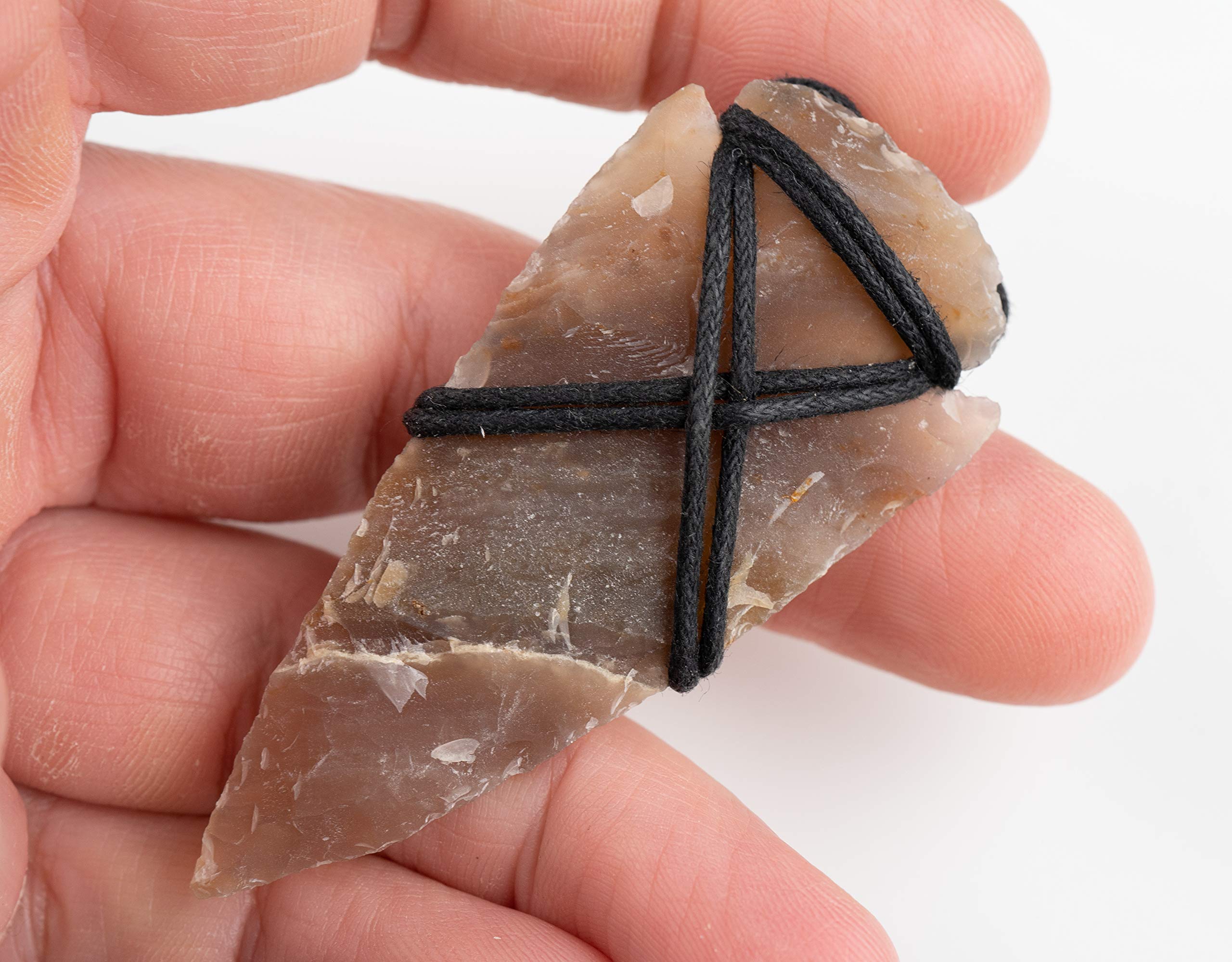 KVK Crystals Stone Arrowhead Pendant Necklace