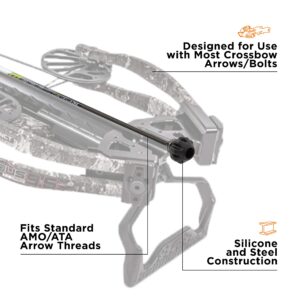 Allen Company Titan™ Crossbow Bolt De-Cocking Head, Standard Arrow Threads, Black