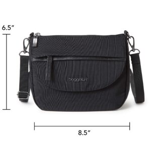 Baggallini womens 2.0 Pocket Crossbody 2 0 with RFID, Black, One Size US