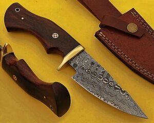 smart & sharp custom handmade damascus steel hunting knife / bowie knife ss-17373(rose wood) (rose wood)