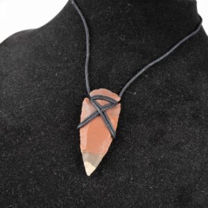 KVK Crystals Stone Arrowhead Pendant Necklace