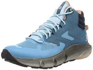 salomon women's predict hike mid gore-tex hiking boots for women, mocha mousse/blue/blue, 8