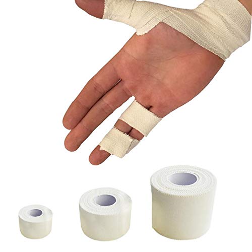 10M White Sport Kinesiology Elastic Bandage Wrap Tape for Knee Finger Ankle Palm Shoulder Muscle Strain Injury Support