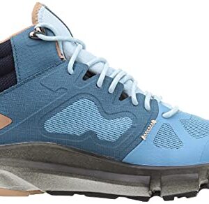 Salomon Women's Predict Hike MID Gore-TEX Hiking Boots for Women, Mocha Mousse/Blue/Blue, 8