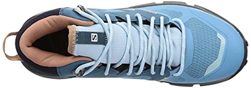 Salomon Women's Predict Hike MID Gore-TEX Hiking Boots for Women, Mocha Mousse/Blue/Blue, 8